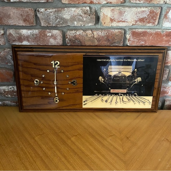 Wall Decor | Vintage 198s Snapon Tools Mercedes Benz Jebco Wall Clock ...